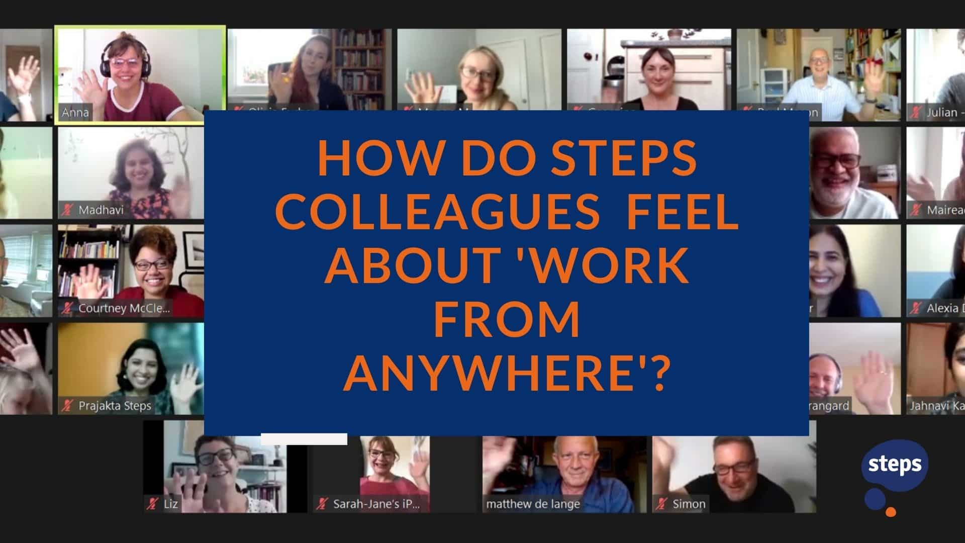 How Do Steps Colleagues Feel About 'Work From Anywhere'?